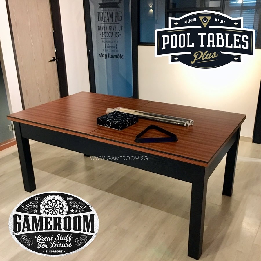 6ft Classic Dining Pool Table (WALNUT) - Dining Top Pool Table ...